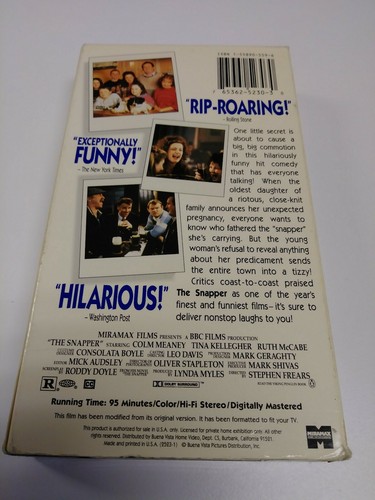 The Snapper (VHS, 1994) Colm Meaney Tina Kellegher Ruth McCabe ...