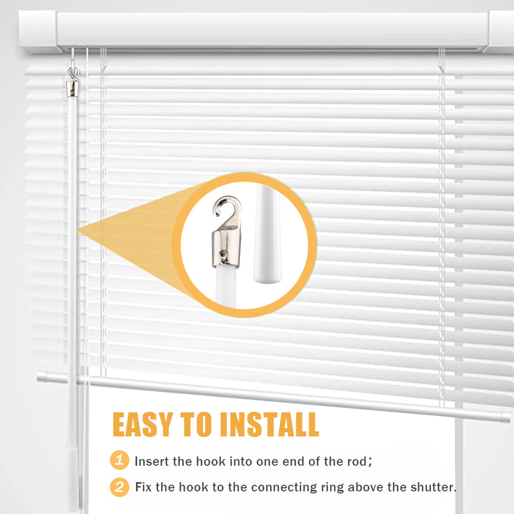 Home 17inch Lightweight Blind Wand Set Window Opener With Hook Handle ...