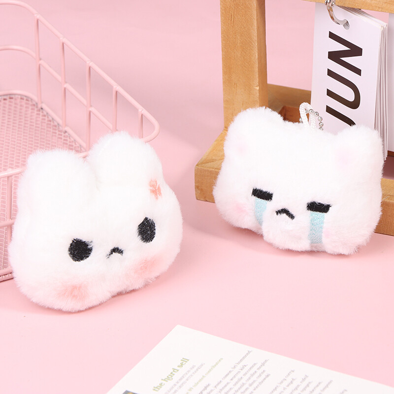 Rabbit Doll Keychain Plush Rabbit Keyring For Girls Gifts Car Keychain ...