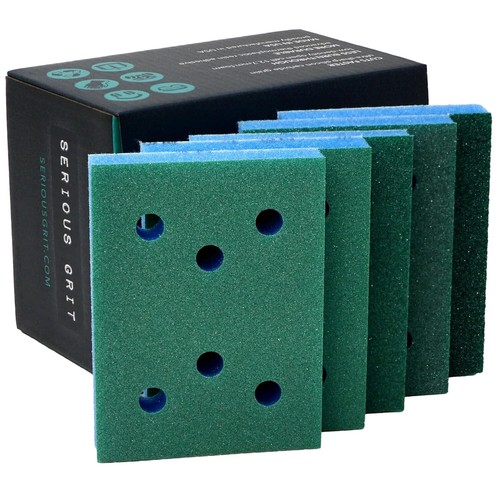 3"x4"Foam Abrasive Assorted Grit Sanding Pads,Fits Surfprep,1/2" Thick ...