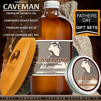 Caveman® FACIAL HAIR GROWTH CREAM OIL GROW MUSTACHE BEARD GROWTH ...
