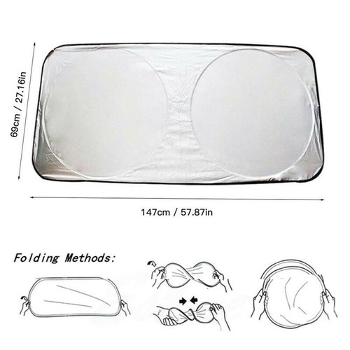 150cm Car Front Window Visor Windshield Block Sun Shade Sunshade ...