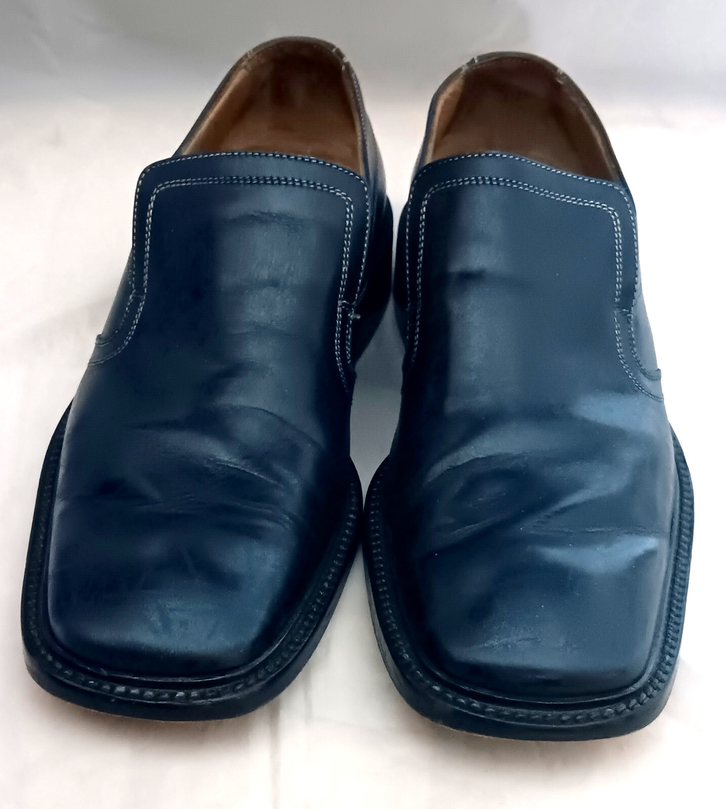 Bally Shoes Men's 10 Navy Blue Made in Italy - Gem