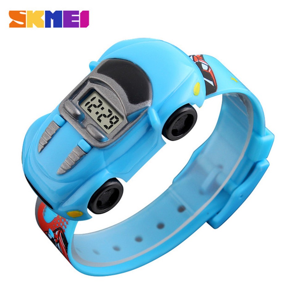 SKMEI Children Cartoon Wristwatch Car Watch Gift for Boys Sport Digital ...