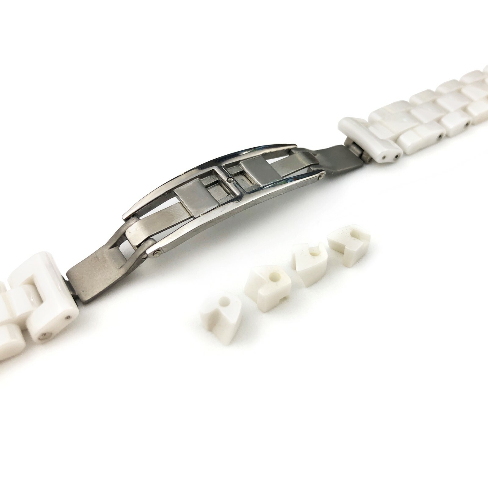 16mm Ceramic White Strap/Band/Bracelet with clasp fits CHANEL J12 ...