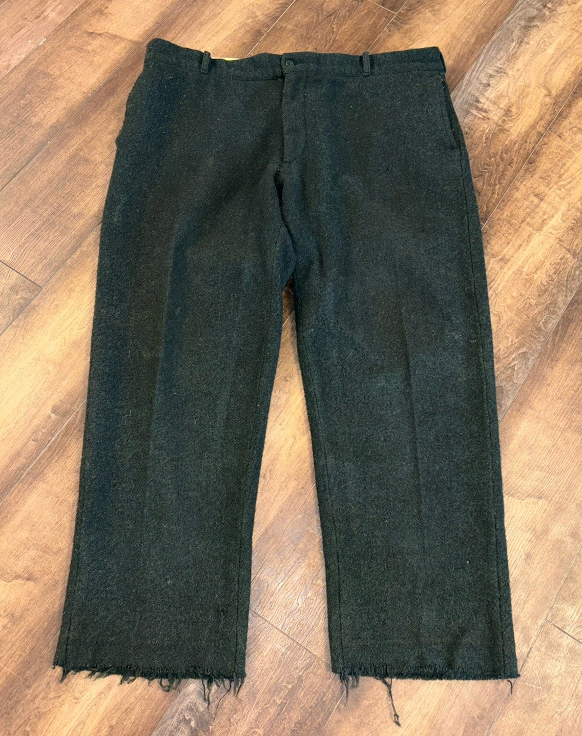 Vintage Johnson Woolen Mills Wool Pants Mens 42x30 Spruce Green USA ...
