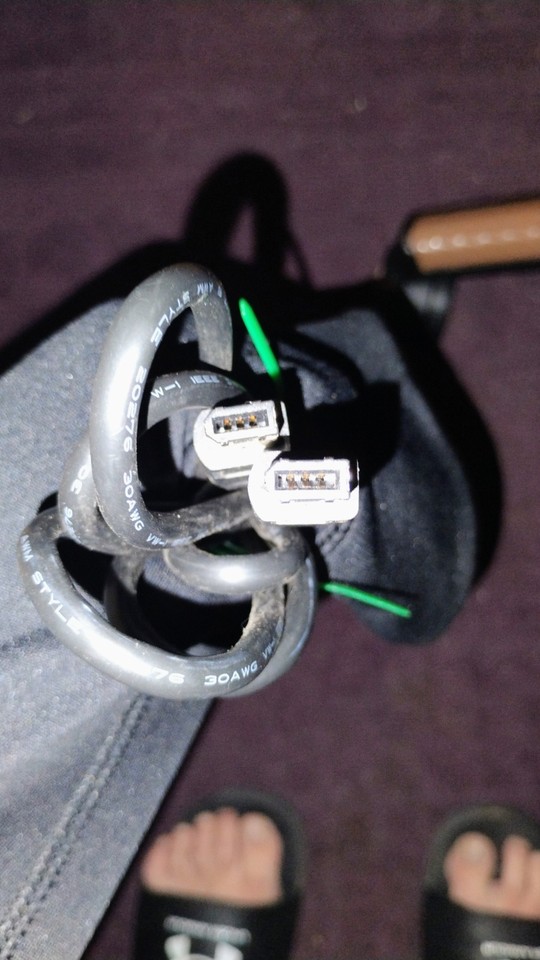 Firewire 400 Cable 3ft 6-Pin Connector Male to Male Firewire 400 6-Pin ...