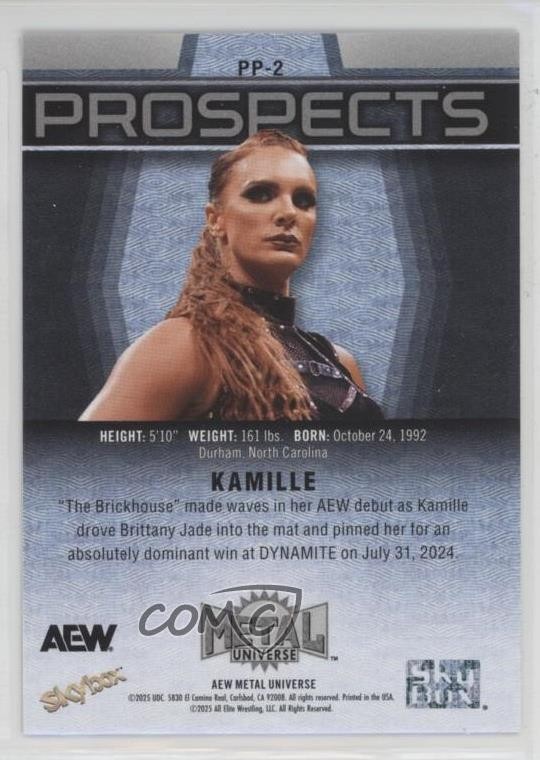 2025 Skybox Metal Universe AEW All Elite Wrestling Premium Prospects ...
