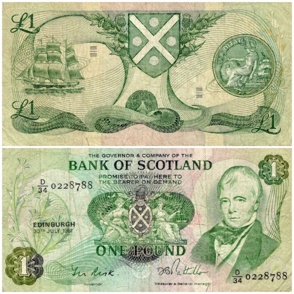 Scotland 1 Pound Banknote 1981 D34 P111 Combined postage | eBay Australia