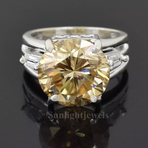 Bague solitaire pour homme en argent 925 certifiée incroyable diamant ...