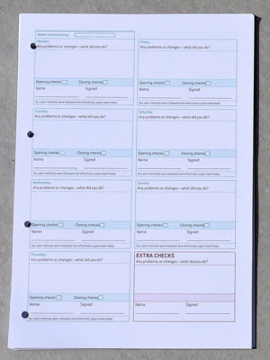 Safer Food Better Business Diary Daily Refill Pages SFBB 2024 1 Year ...