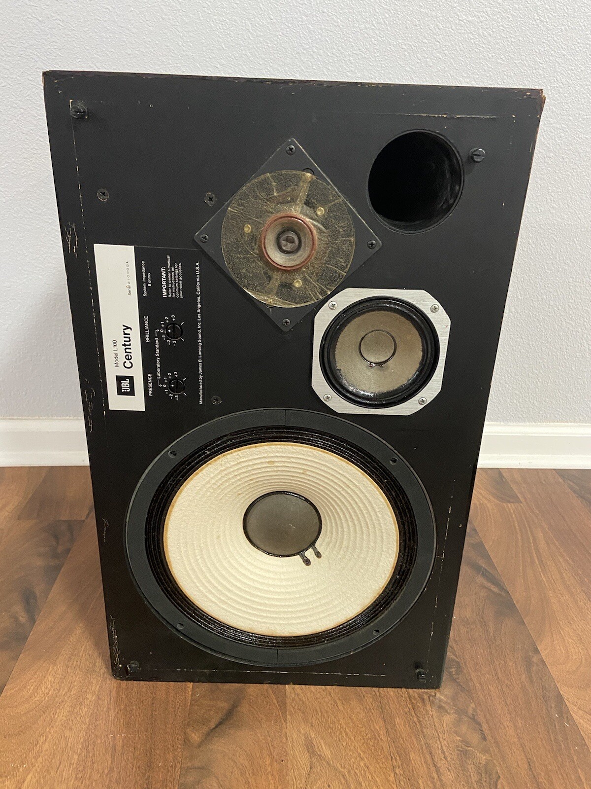 1 ) JBL CENTURY L-100 Vintage Speaker no grills ( Single ) | eBay
