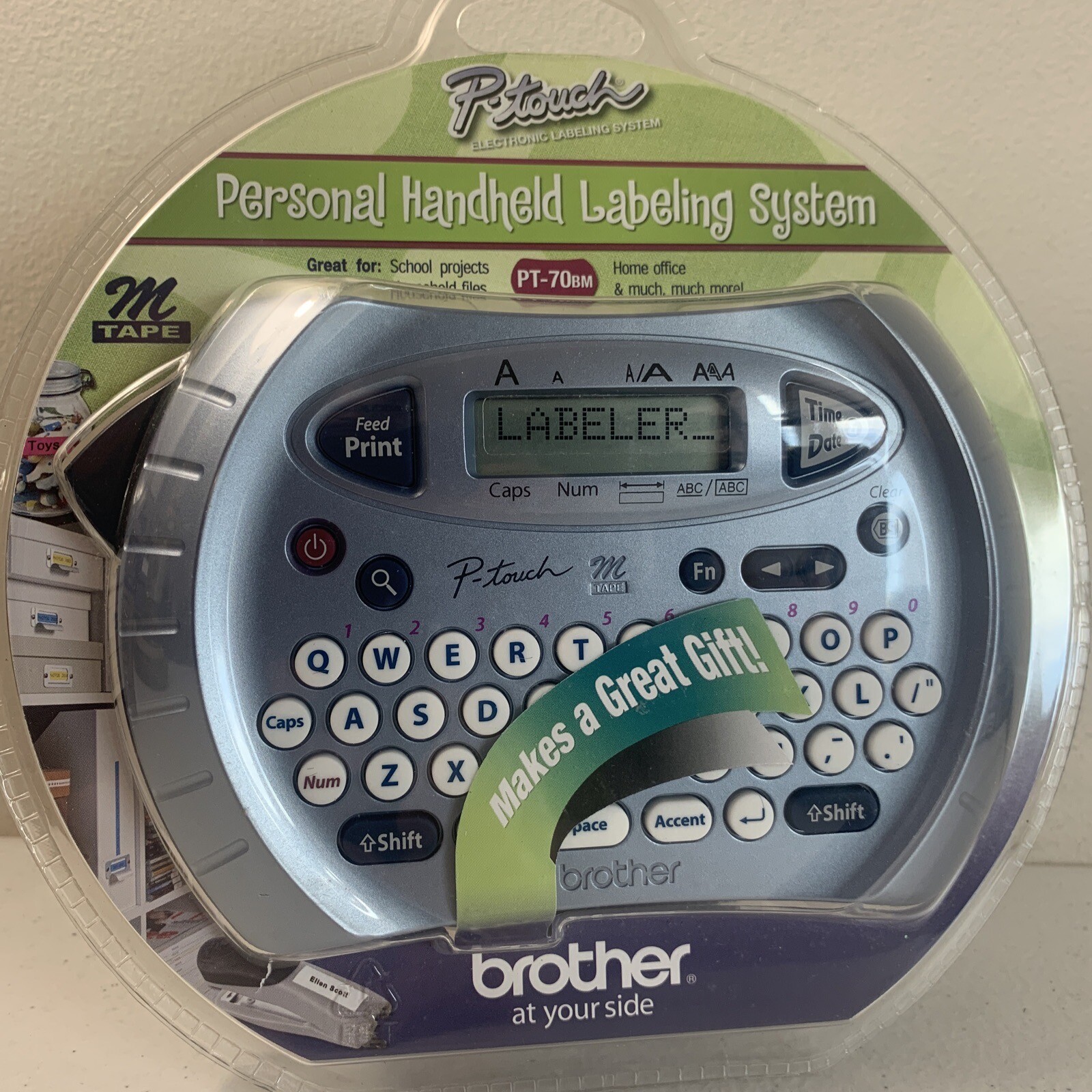 BROTHER P-Touch Labeling System Handheld Label Maker PT-70BM ...