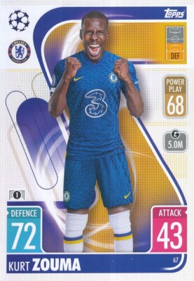 067 CHELSEA.FC - ZOUMA KURT - FRANCE CARD TOPPS CHAMPIONS LEAGUE 2022 ...