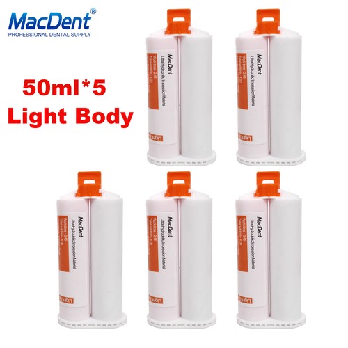 Silicone Impression Material Light Body PVS regular set 5*50ml Dental ...