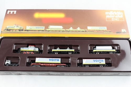 8140 Voith Train Set M.Diesel Locomotive Märklin Mini Club Z Gauge Mint ...