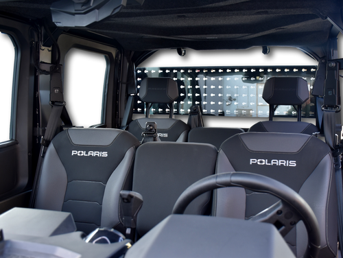 Polaris Ranger XD 1500 Rear Window Headache Rack | Aluminum | Black ...