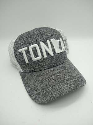 Minnesota Tonka Zephyr Heather Gray White Adjustable Snapback Trucker ...