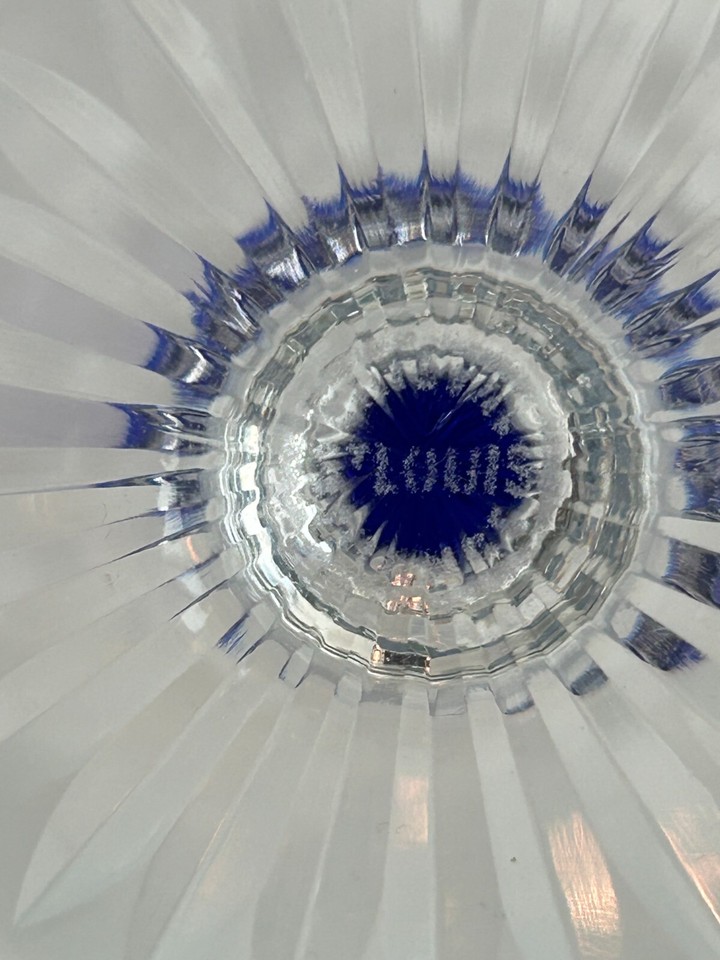 4 - Saint Louis Crystal TOMMY 5 1/4" Cobalt Blue Cordials | eBay