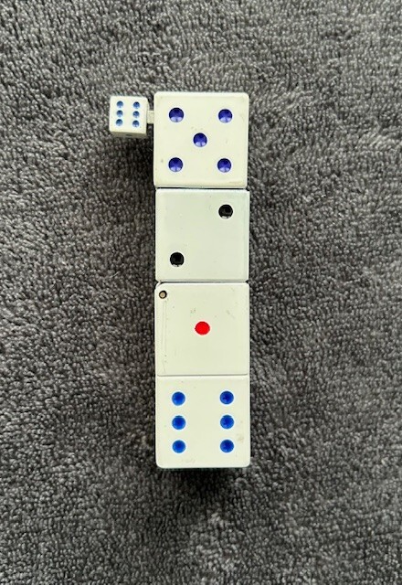 Vintage Metal "Stacked Dice" Butane Cigarette Lighter | eBay