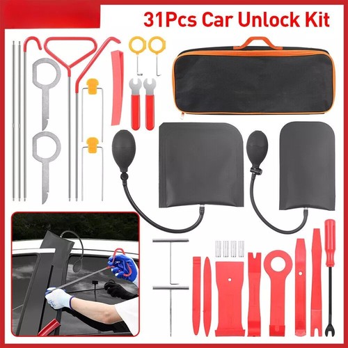 31Pcs Emergency Kit Auto Tool Window-Car Door Open Unlock Lock Out ...