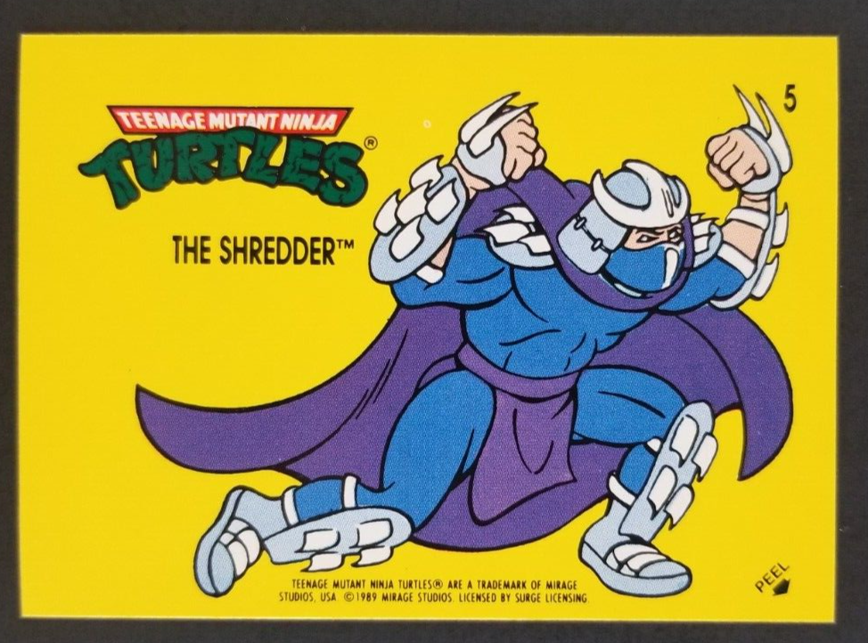 Teenage Mutant Ninja Turtles Shredder 1989 Teenage Mutant Ninja