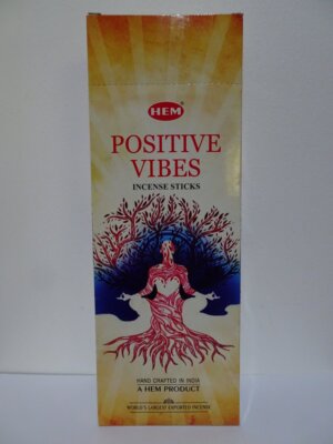 Positive Vibes ~ Incense Sticks HEM (Full Box) 120 Sticks 6 Hex Packets ...