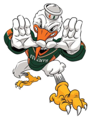 Miami Hurricanes Logo - Die Cut Vinyl Decal / Sticker UV Outdoor Safe ...