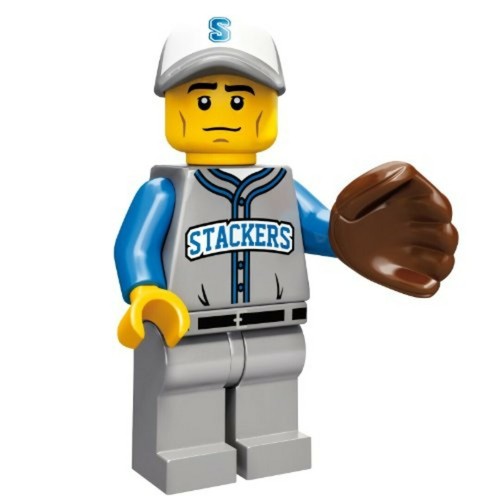 Lego BASEBALL FIELDER Minifig Minifigures Ball City Figure 71001 Series ...