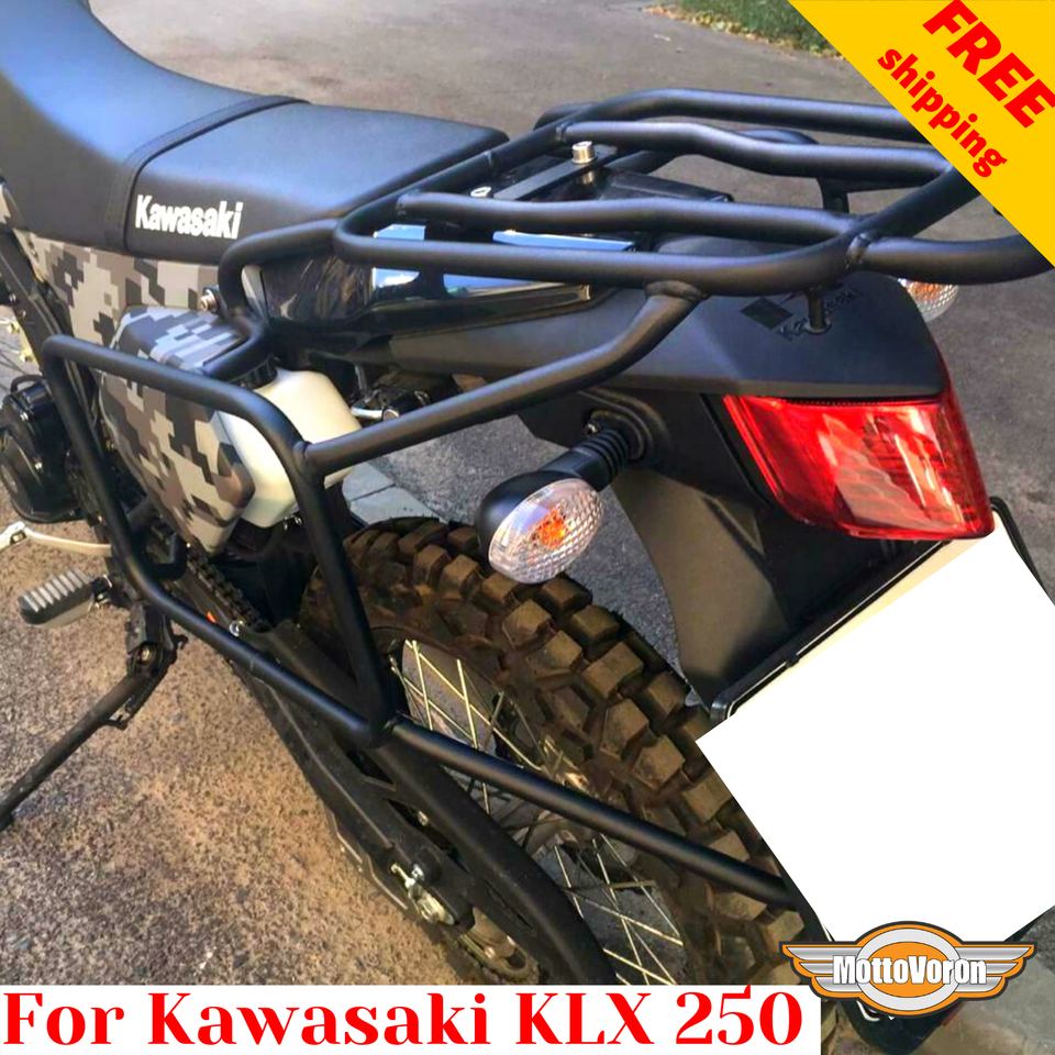 For Kawasaki KLX 250 Rack luggage system KLX250SF Side carrier KLX250S ...