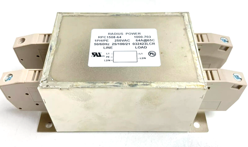Radius Power RPC1508-64 1000-703 1PH/PE 250V Line Filter | eBay