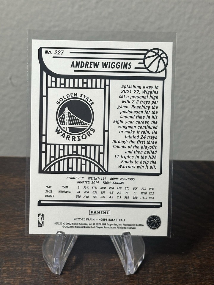 2022-23 Panini NBA Hoops - #227 Andrew Wiggins Teal Explosion insert | eBay