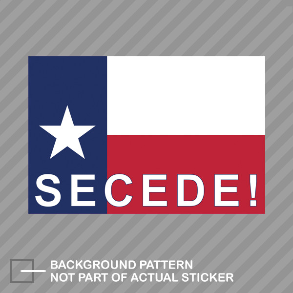 Secede Texas State Flag Sticker Decal Vinyl 2A TX God's Country | eBay