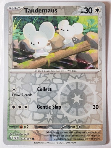 REVERSE HOLO Tandemaus 073/091 NM / M Paldean Fates Scarlet Violet ...