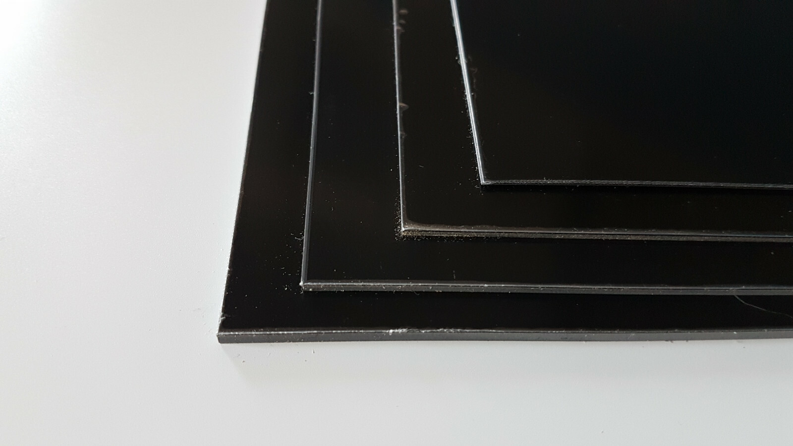 Polystyrene Sheet Panel Black Plasticard High Impact A5 A4 A3 1 1.5 2 ...