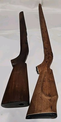 Lot Of 2 Vintage Wood Gun Stock Rifle 29" And 36" , Military? | eBay