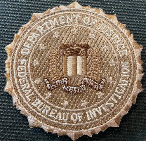 FBI - SEAL - SecondGEN desert Camo + hook laser cut edge 3.0in patch ...