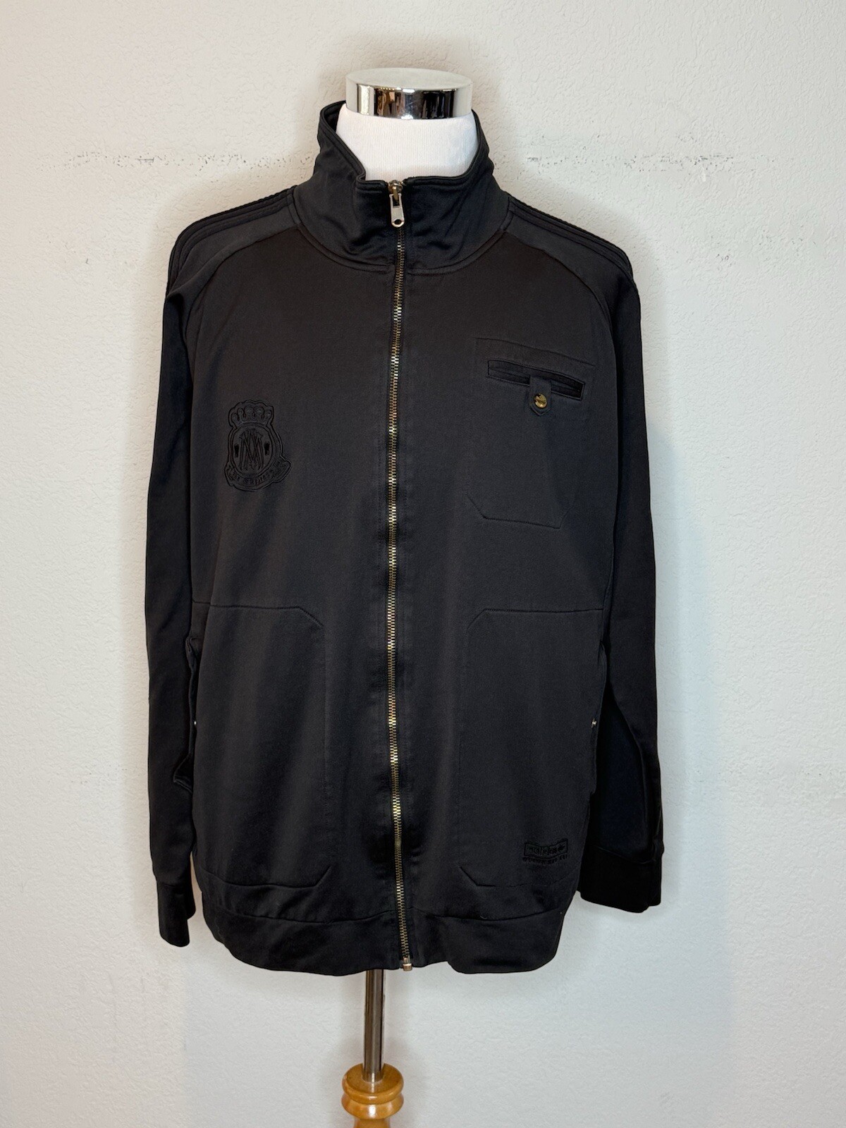 Muhammad Ali x Adidas Mens Triple Black Track Jacket … - Gem