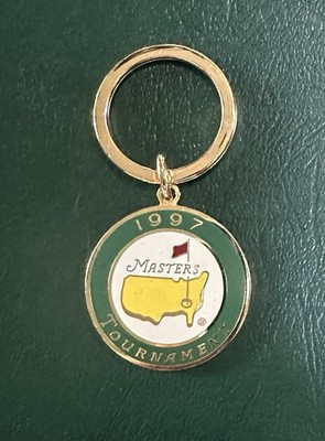 Masters Golf Vintage 1997 Key Chain NOT Badge Augusta National Tiger ...