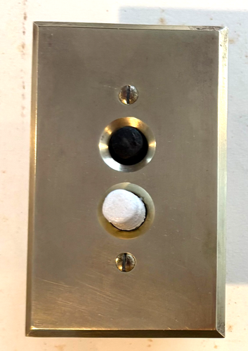 Antique Electric 3-Way Push Button Light Switch with Original Brass ...