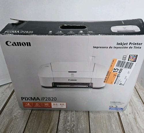 New Open Box Canon PIXMA iP2820 Inkjet Printer High-Quality USB Windows ...