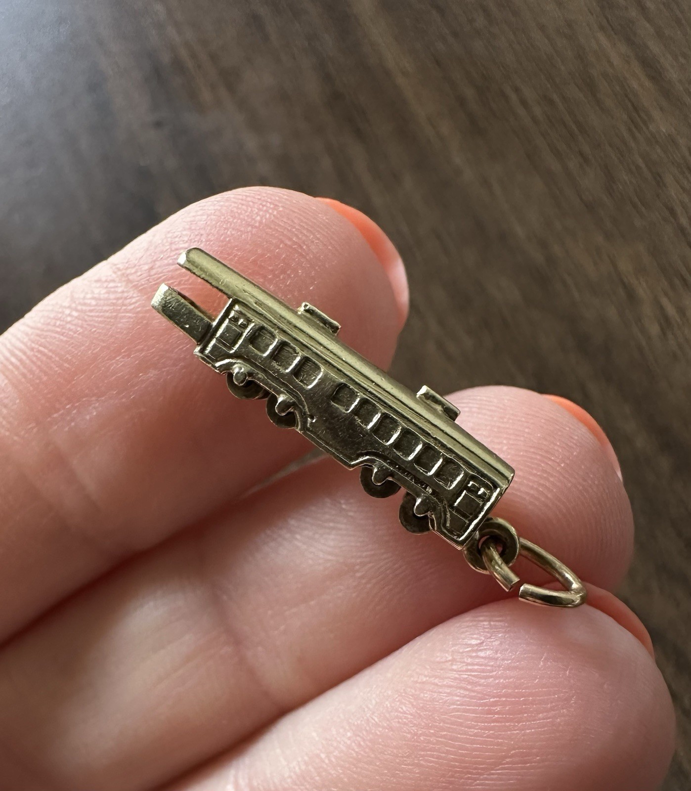 Vintage Sloan & Co 14k Gold 3D Train Charm With Movin… - Gem
