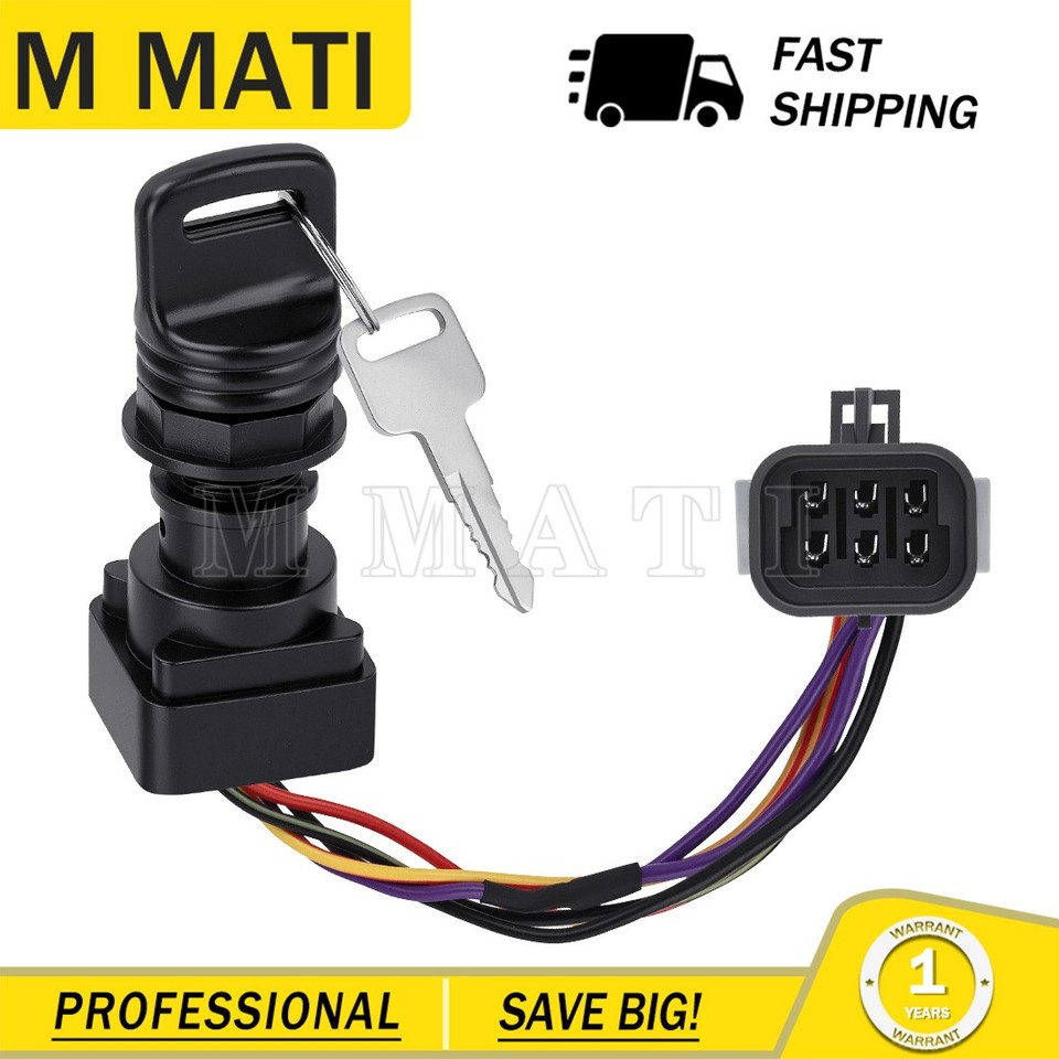 Ignition Key Switch For Mercury Mariner Outboard 87-897716K01 8M0059686 ...