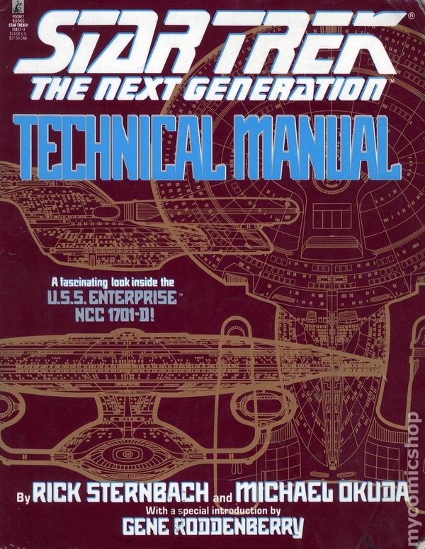 Star Trek The Next Generation Technical Manual SC #1-REP FN 1991 Stock ...