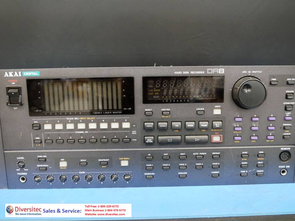 Akai DR8 Multi Track Hard Disk HDD Recorder | eBay