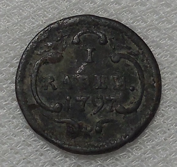 1797 SCHWYZ SWISS CANTON 1 RAPPEN COPPER COIN | eBay