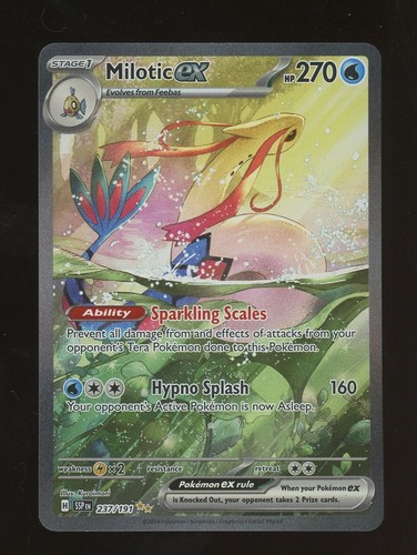 2024 Pokemon Milotic ex 237/191 SIR Alt Art Surging Sparks Special ...
