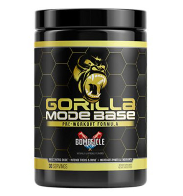 Gorilla Mode Base Pre-Workout Formula - Bombsicle (0.82 Lbs. / 30 ...