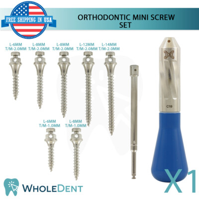 Dental Mini Screw 0rthodontic Anchorage Tool Kit Morelli Treatment ...