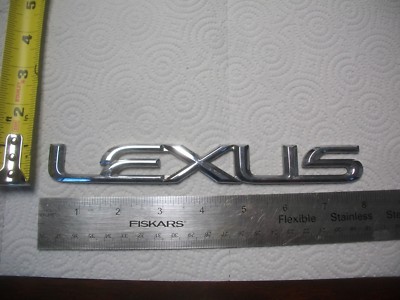 LEXUS LETTERS CHROME EMBLEM OEM ORIGINAL USED BAGDE GENUINE | eBay